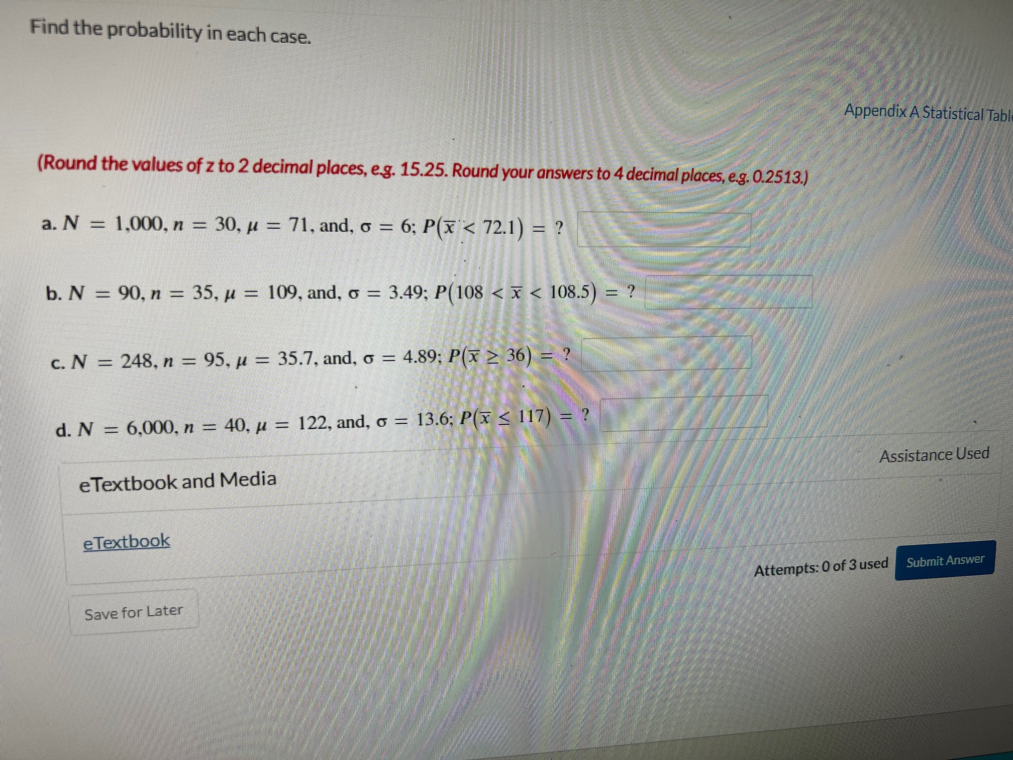 Solved Find the probability in each case.(Round the values | Chegg.com