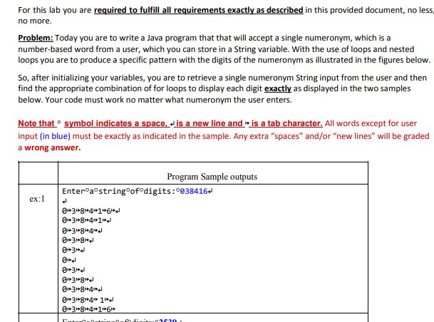 Solved For this lab you are required to fulfill all | Chegg.com