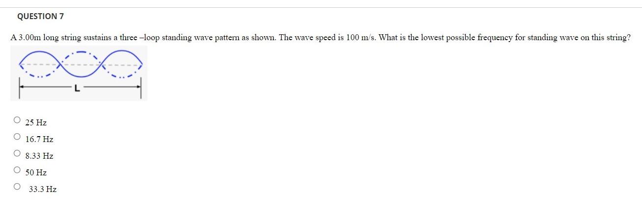 Solved QUESTION 1 The displacement of a vibrating string | Chegg.com