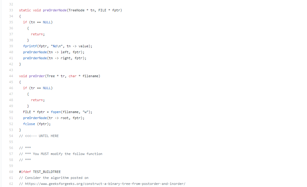 Solved README.md Build a Binary Tree from In-Order and | Chegg.com