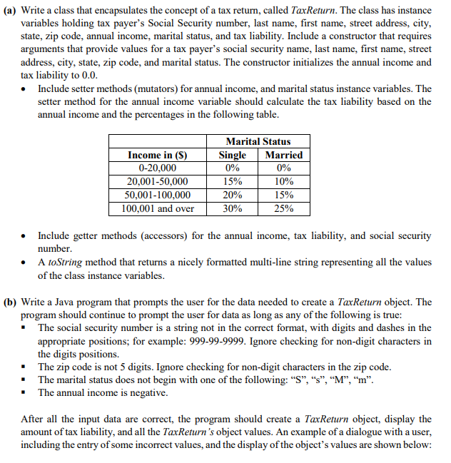 Solved (a) Write a class that encapsulates the concept of a | Chegg.com