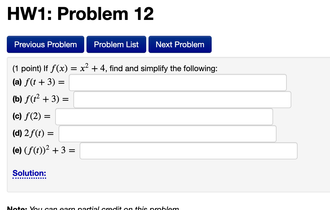 Solved Hw1 Problem 12 Previous Problem Problem List Next 1875