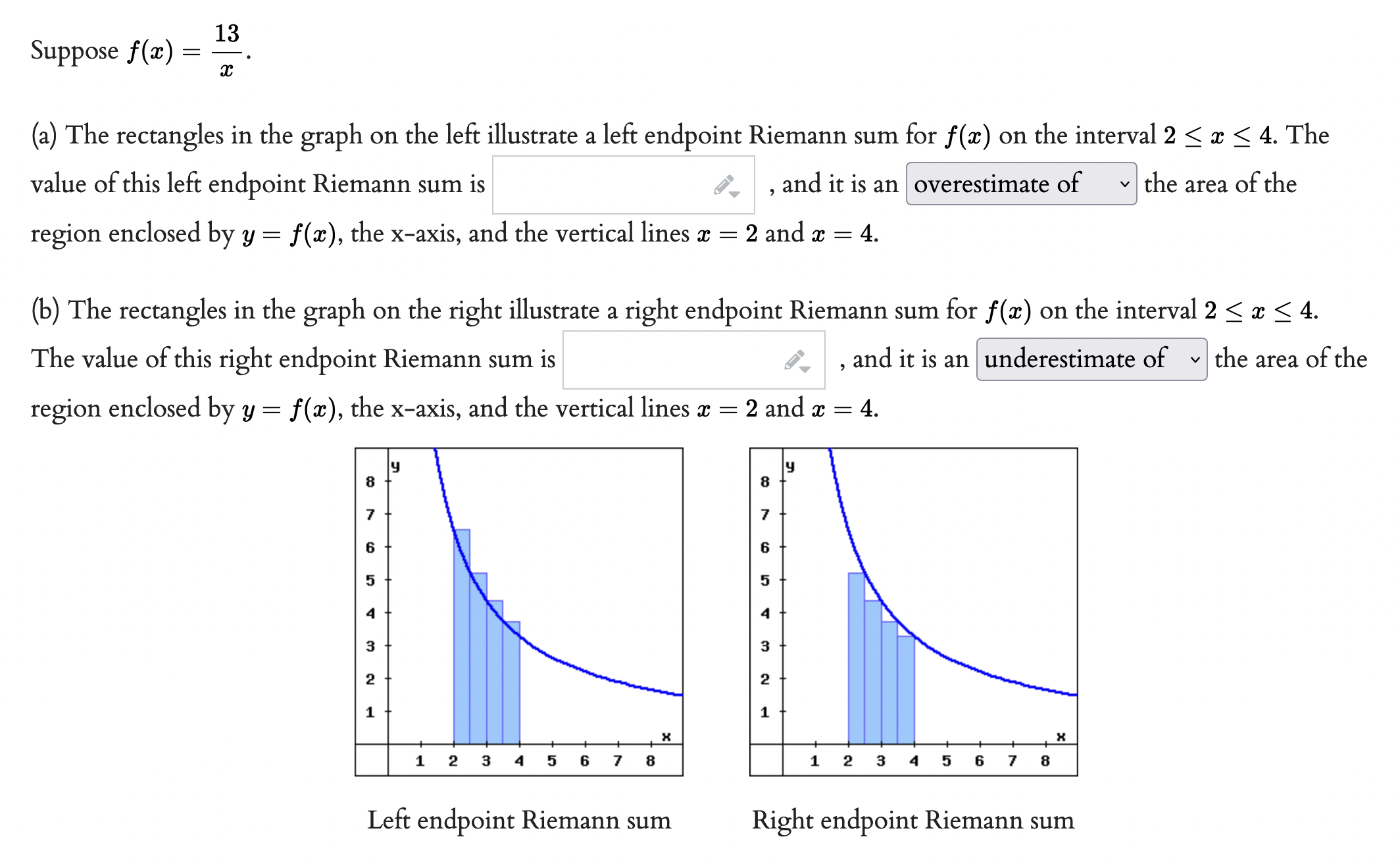 Solved Suppose f(x)=x13. (a) The rectangles in the graph on | Chegg.com