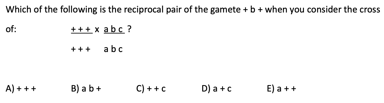 Solved Which of the following is the reciprocal pair of the | Chegg.com