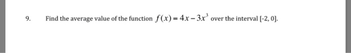 Solved Find the average value of the function f(x) = 4x | Chegg.com