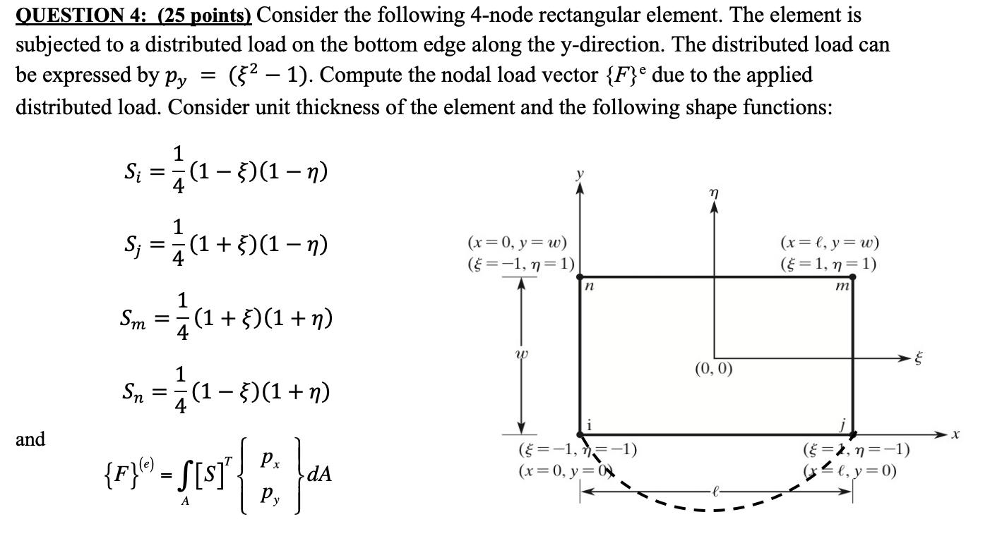 QUESTION 4: (25 points) Consider the following 4-node | Chegg.com