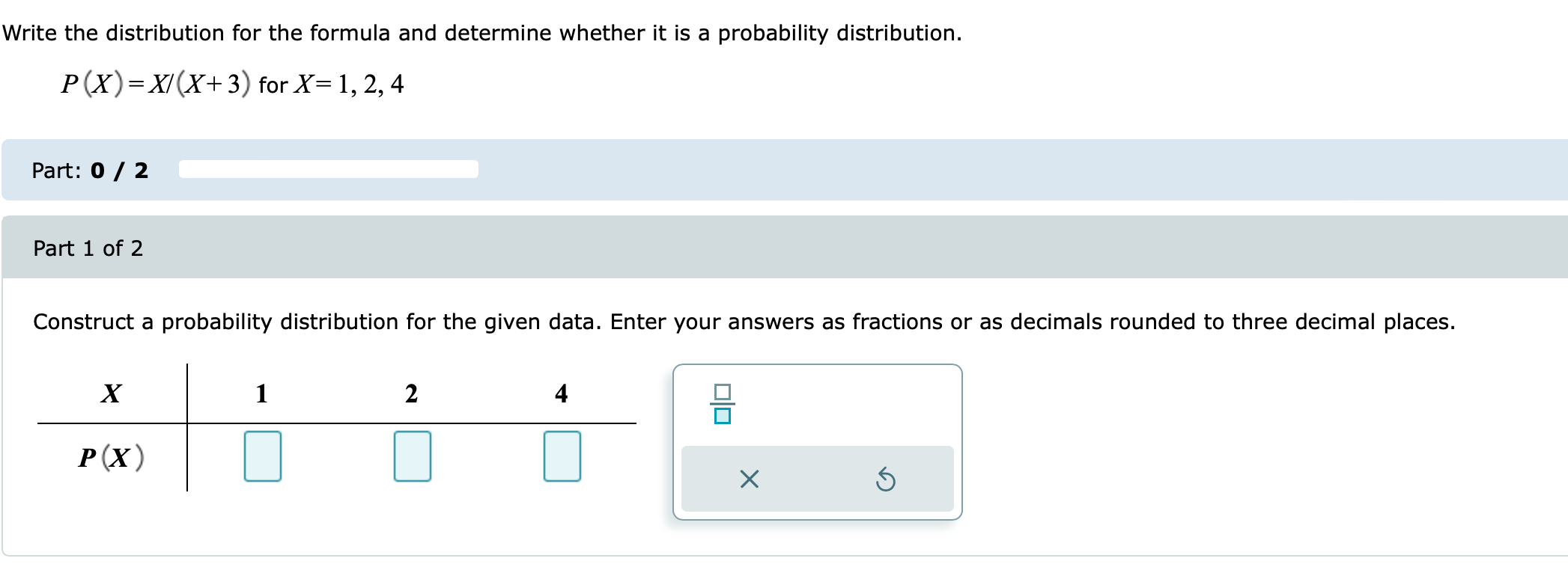 Solved Write the distribution for the formula and determine | Chegg.com