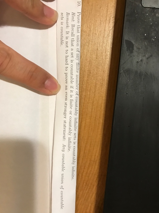 Solved 10. Prove that union of any finite number of | Chegg.com