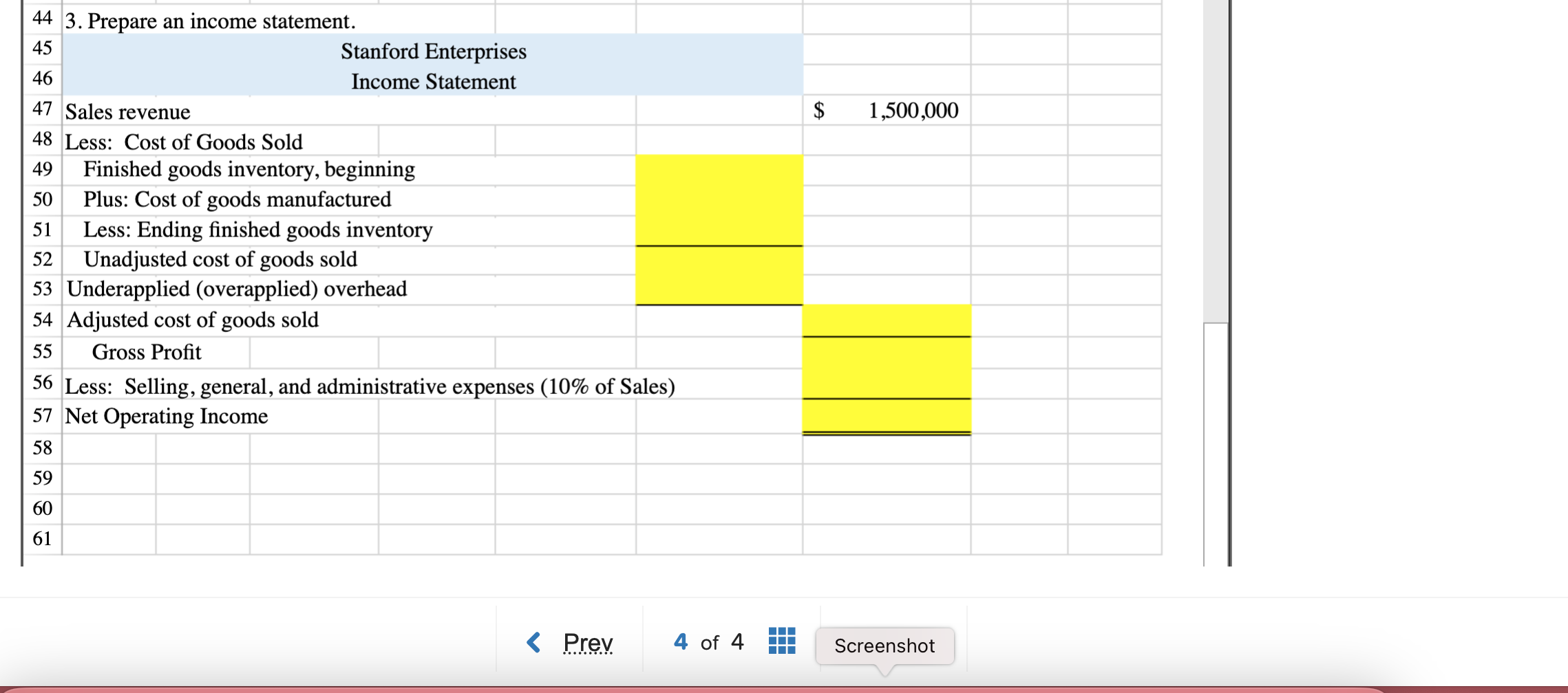 1. Calculate and dispose of overapplied or | Chegg.com