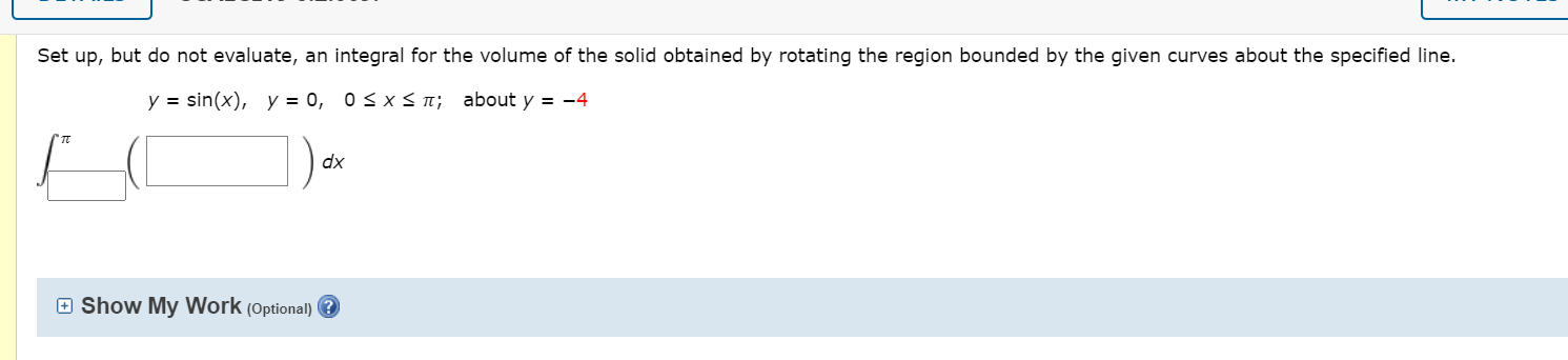 Solved Find the volume of the solid obtained by rotating the | Chegg.com