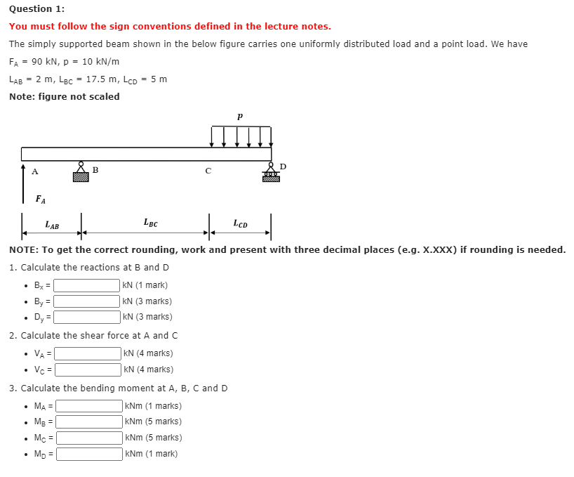 Solved Question 1: You must follow the sign conventions | Chegg.com