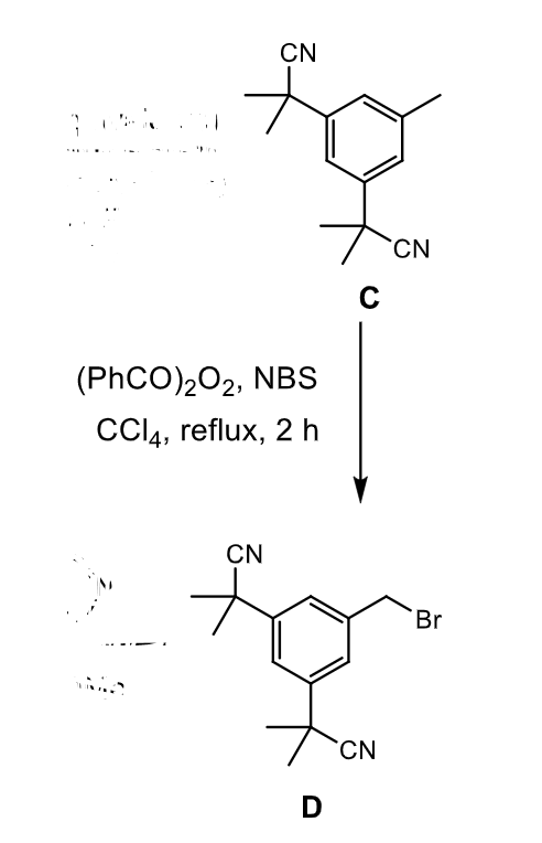Solved CN 1 CN C (PhCO)2O2, NBS CC14, reflux, 2 h CN Br CN D | Chegg.com