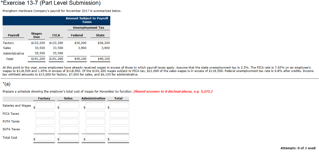 Solved Exercise 13-7 (Part Level Submission) Pronghorn | Chegg.com