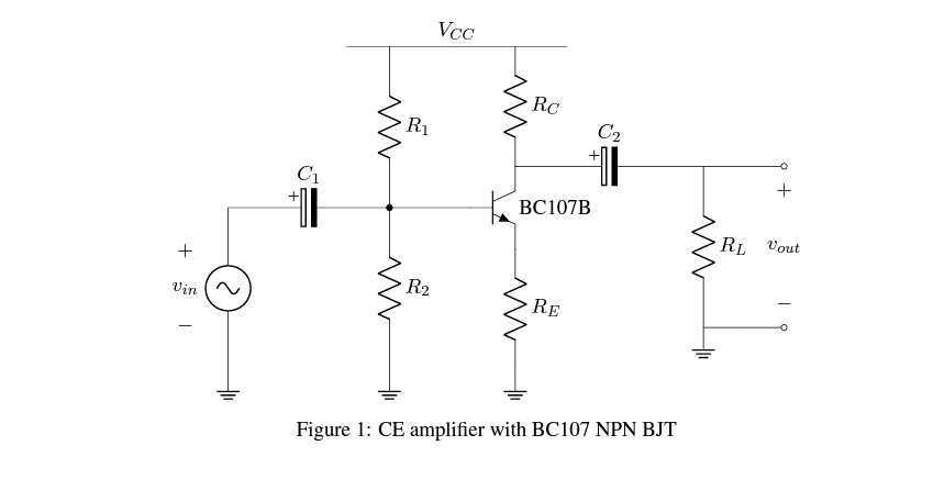 Solved 1. The transistor is BC107B. RL =2.2kΩ. VCC = 12V. | Chegg.com