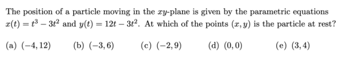 Solved The position of a particle moving in the xy-plane is | Chegg.com