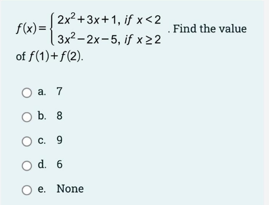 Solved f(x)={x2+1, if x−1 odd x2−1, if x+1 even . Find the | Chegg.com