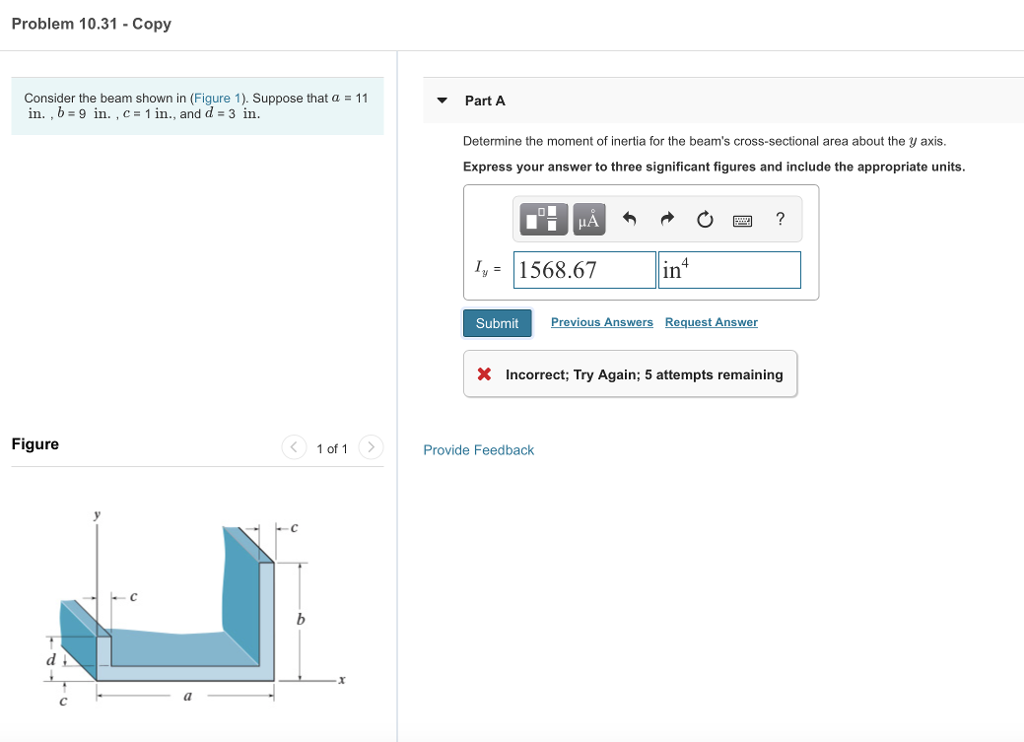 Solved Problem 10.31 Copy Consider the beam shown in (Figure | Chegg.com