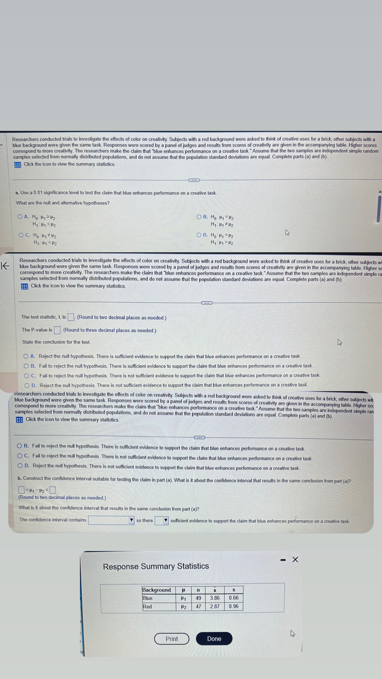 Solved Researchers conducted trials to investigate the | Chegg.com