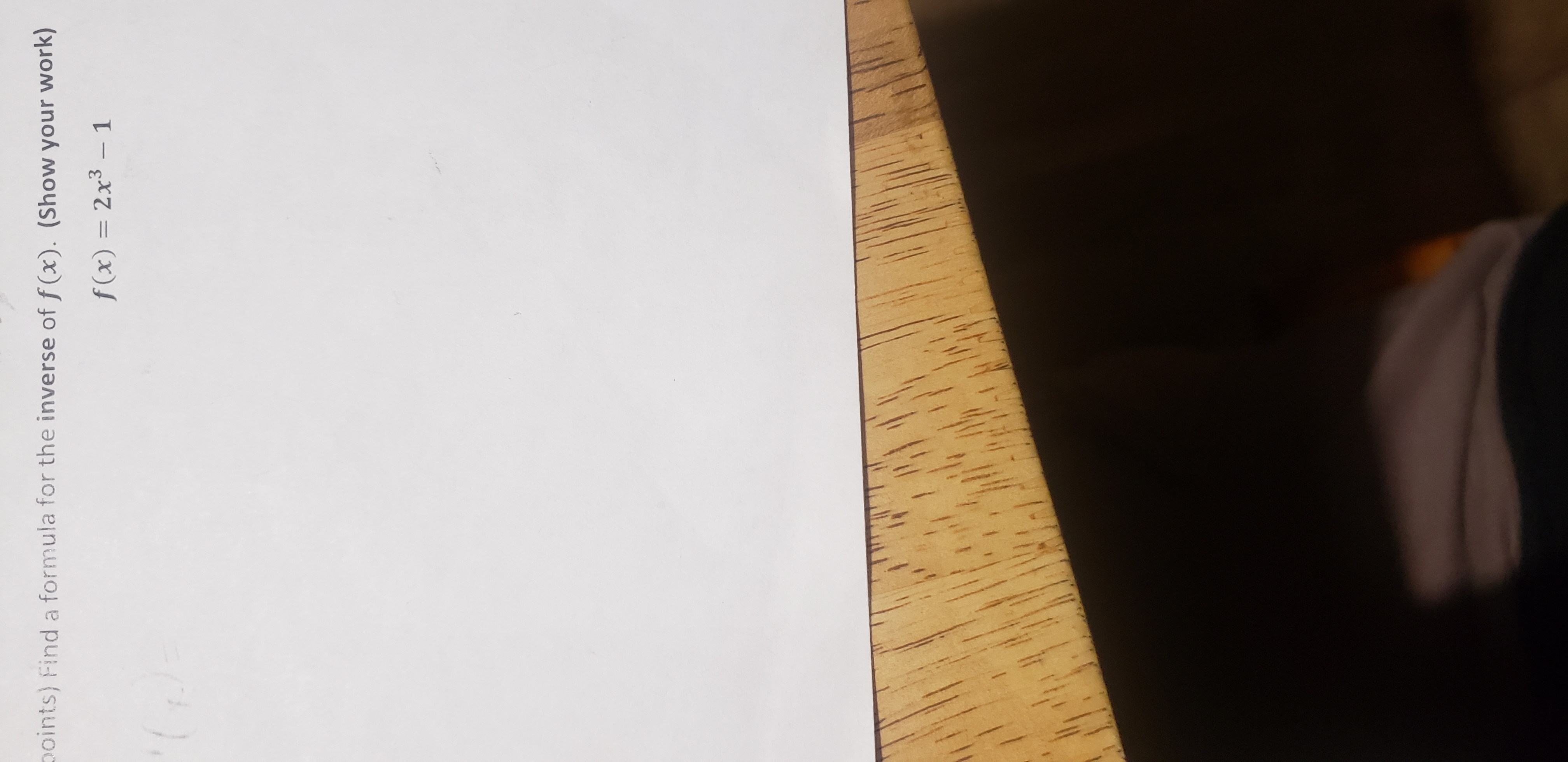 Solved ooints) ﻿Find a formula for the inverse of | Chegg.com