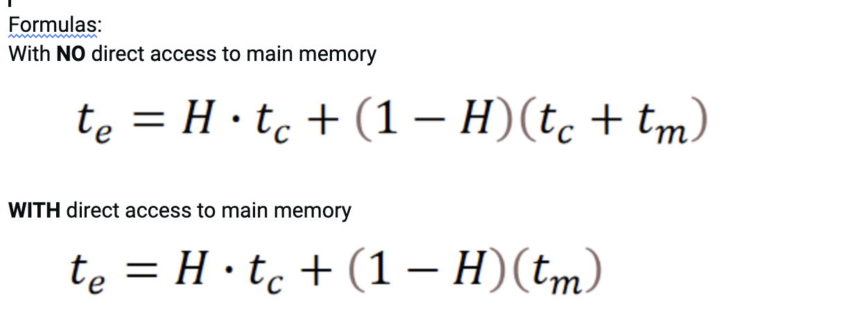 Solved We have a system where the CPU has access to a cache | Chegg.com