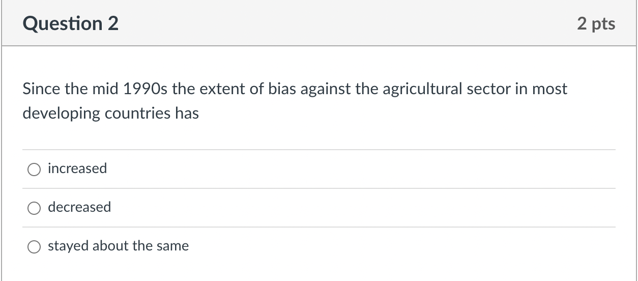 Solved Since the mid 1990s the extent of bias against the | Chegg.com