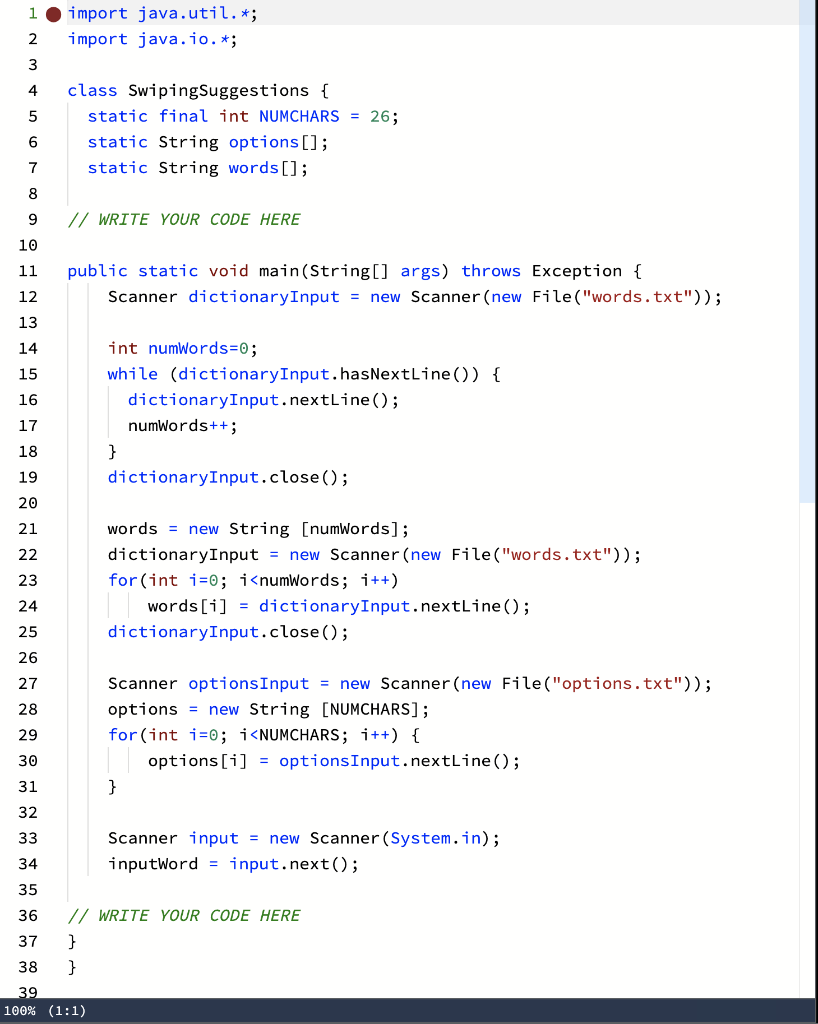 Solved 1. Phone Keyboard - Swiping Suggestions We are trying | Chegg.com