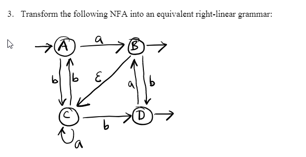 Solved 3. Transform the following NFA into an equivalent | Chegg.com