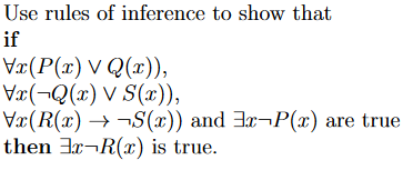 Solved Use rules of inference to show that if Vx(P(1) | Chegg.com