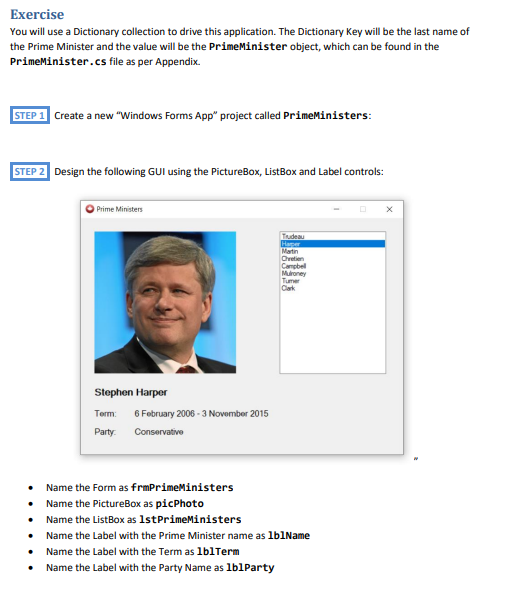 Solved \r\n\r\nProgramming II PictureBox, ListBox, | Chegg.com