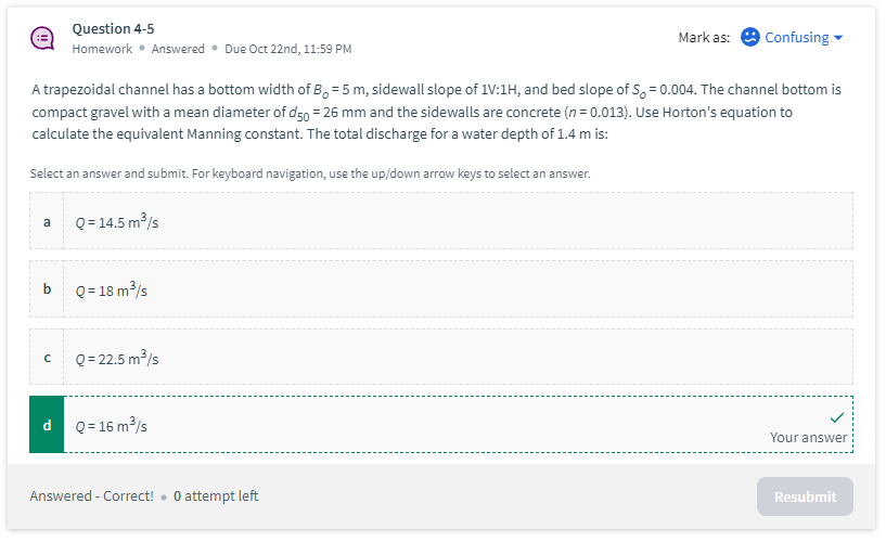 Solved Question 4-5Homework * ﻿Answered * ﻿Due Oct | Chegg.com
