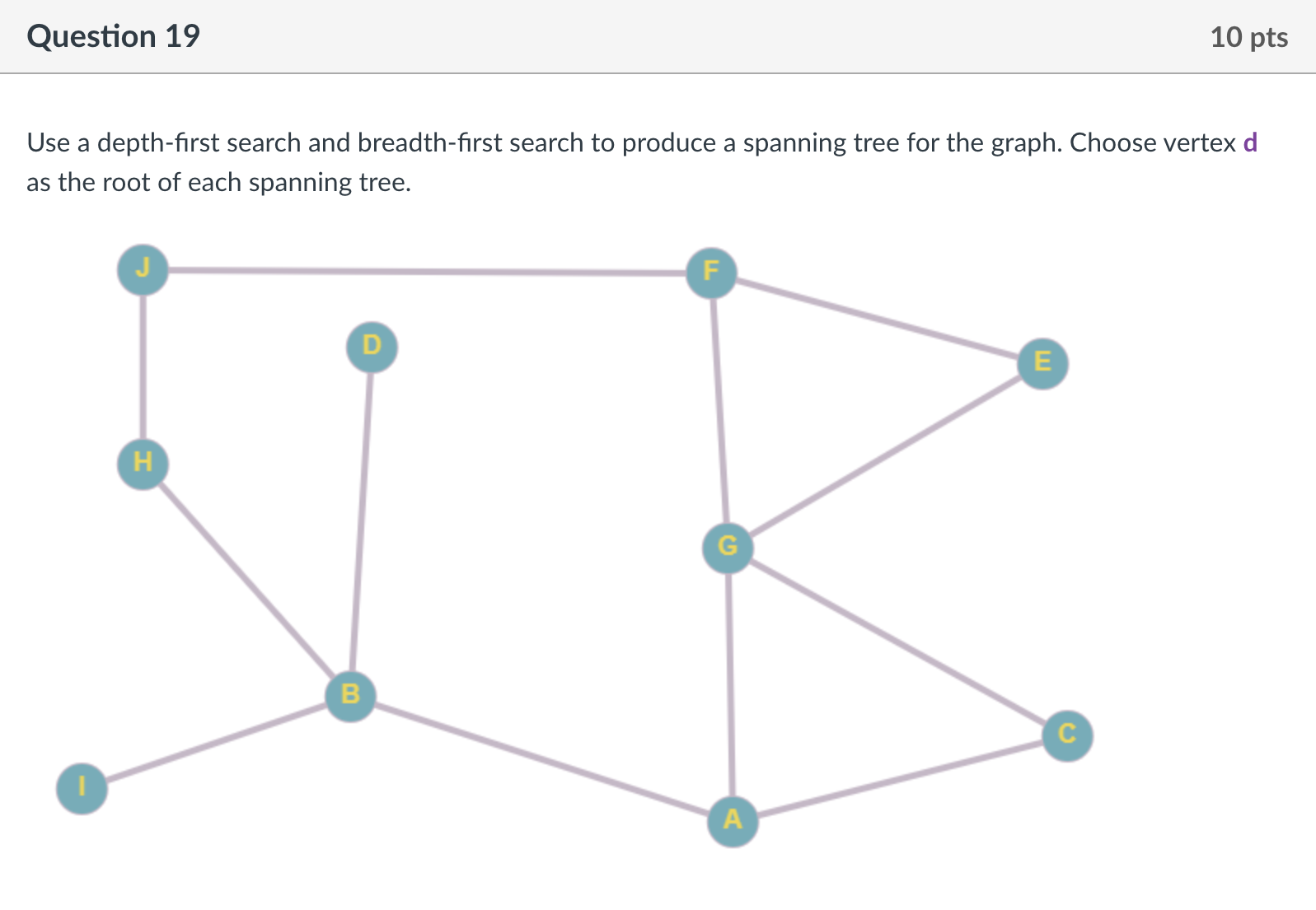 Use A Depth First Search And Breadth First Search To 