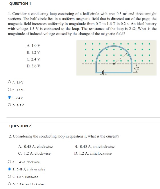 Solved QUESTION 1 1. Consider a conducting loop consisting | Chegg.com
