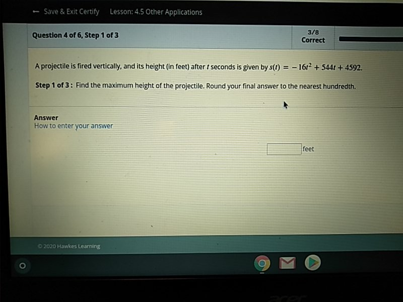 Solved - Save & Exit Certify Lesson: 4.5 Other Applications | Chegg.com
