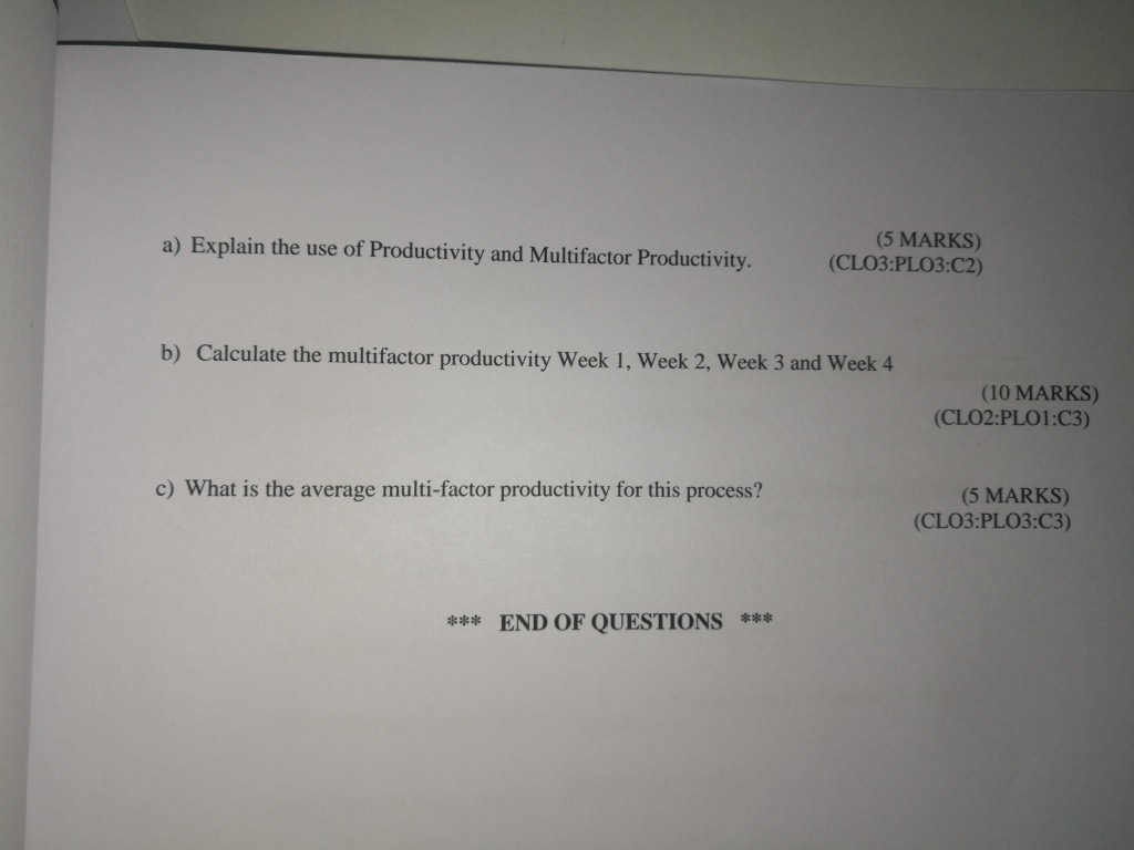 Question 5 The weekly output of a production process | Chegg.com