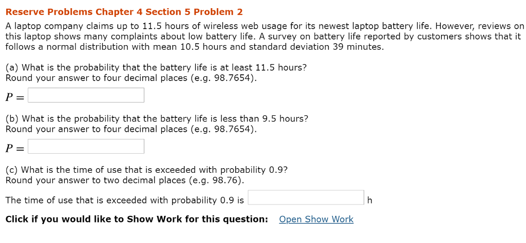 Solved Reserve Problems Chapter 4 Section 5 Problem 2 A | Chegg.com