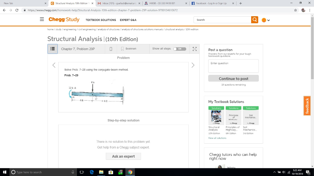 Solved New Tab xStructural Analysis 10th Editionx M Inbox | Chegg.com