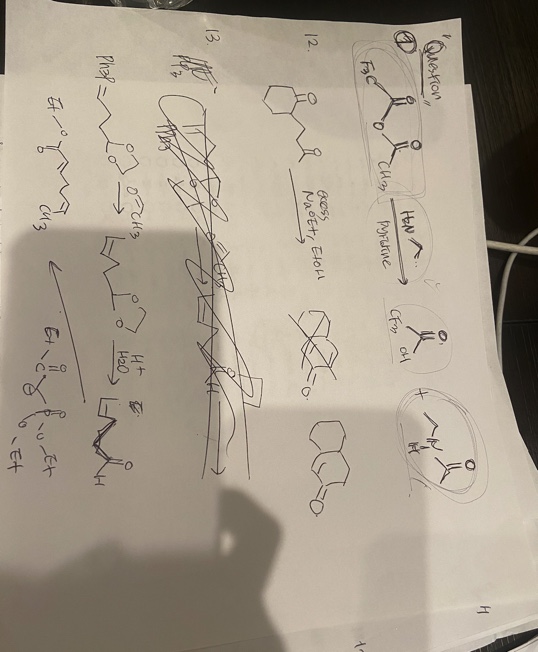 \"Question\" (a) 12. \\( \\stackrel{\\mathrm{NaOEt}, | Chegg.com