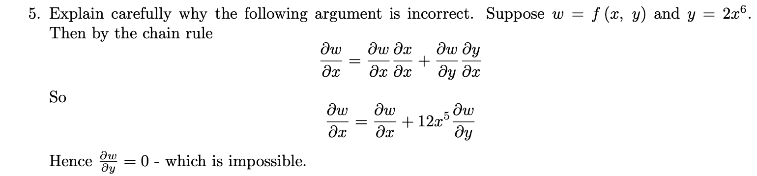 Solved 5. Explain carefully why the following argument is | Chegg.com
