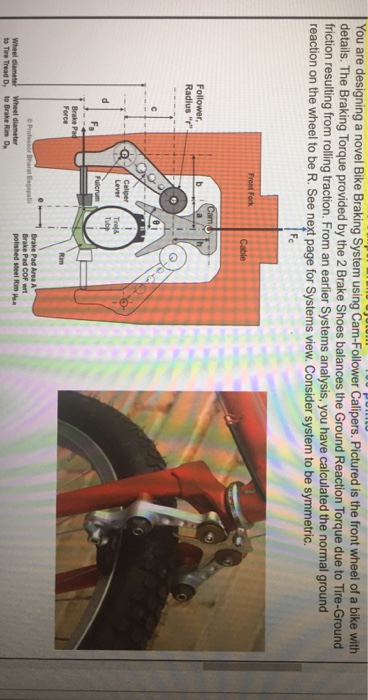 You are designing a novel Bike Braking System using | Chegg.com