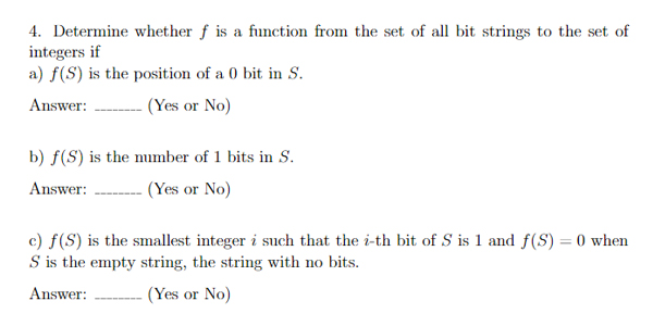 Solved Determine whether f is a function from the set of all | Chegg.com