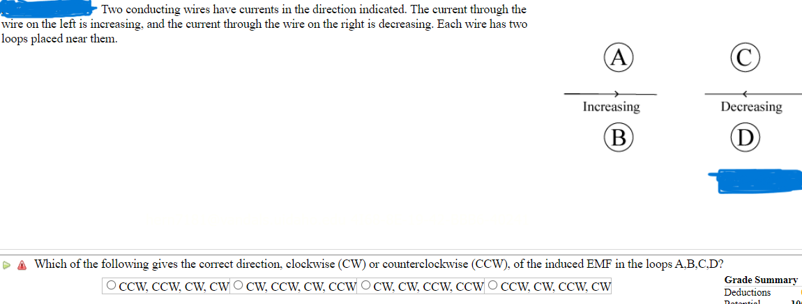 Solved Two conducting wires have currents in the direction | Chegg.com