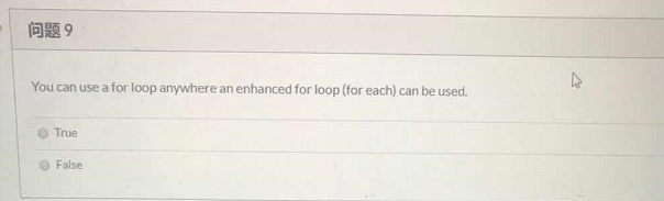 Solved 1939 You can use a for loop anywhere an enhanced for | Chegg.com