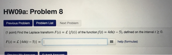 Solved HW09a: Problem 8 Previous ProblemProblem List Next | Chegg.com