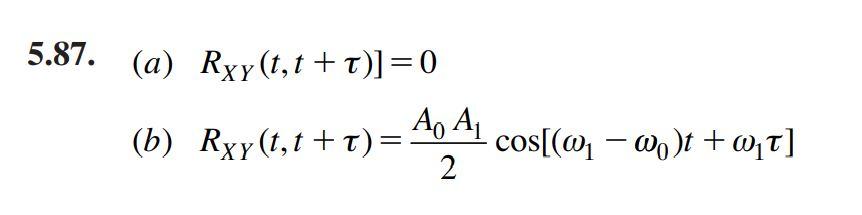 Consider the random processes | Chegg.com