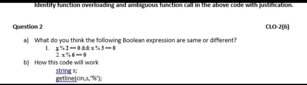 Solved Identity function overloading and ambiguous function | Chegg.com