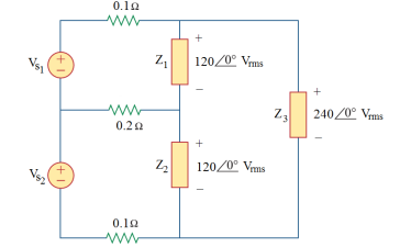 Solved Complex power of Z1 load = 5+j2 kVAComplex power of | Chegg.com