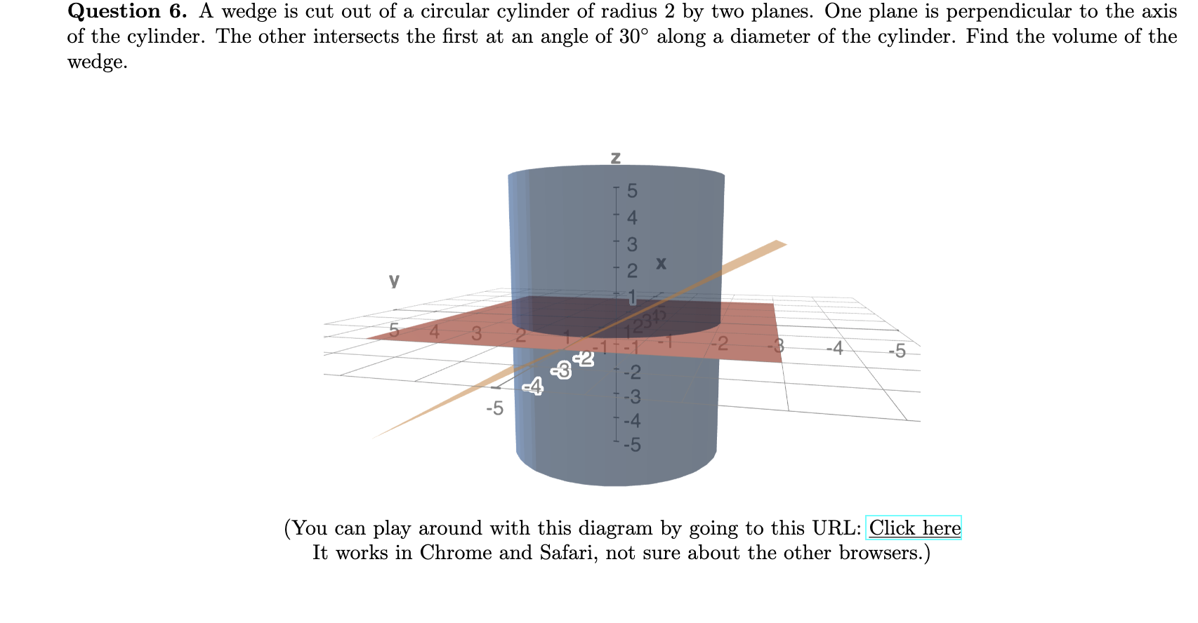 Solved Question 6. ﻿A wedge is cut out of a circular | Chegg.com