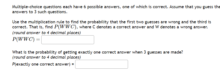 Solved Multiple-choice questions each have 6 possible | Chegg.com