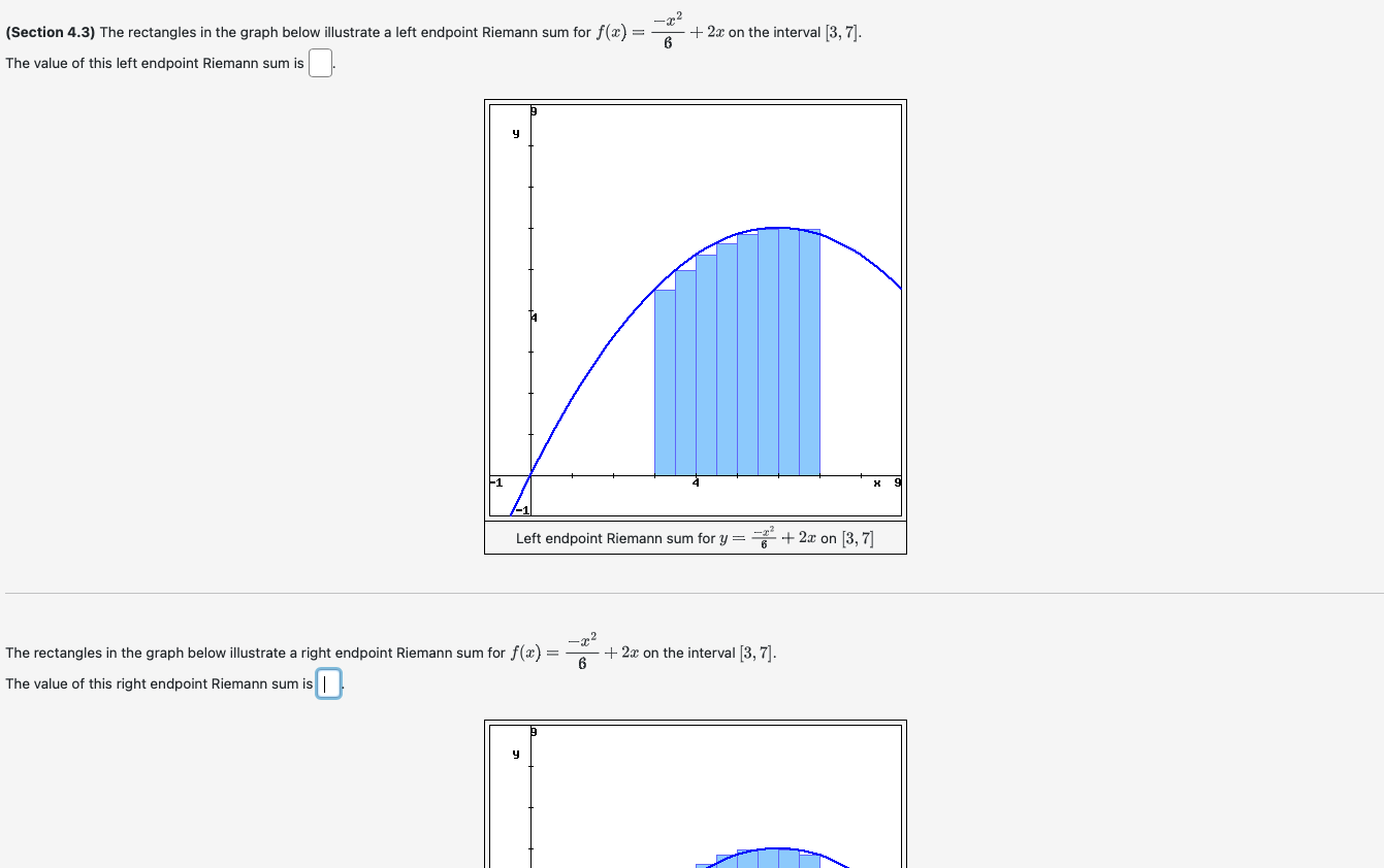 Solved (Section 4.3) ﻿The rectangles in the graph below | Chegg.com