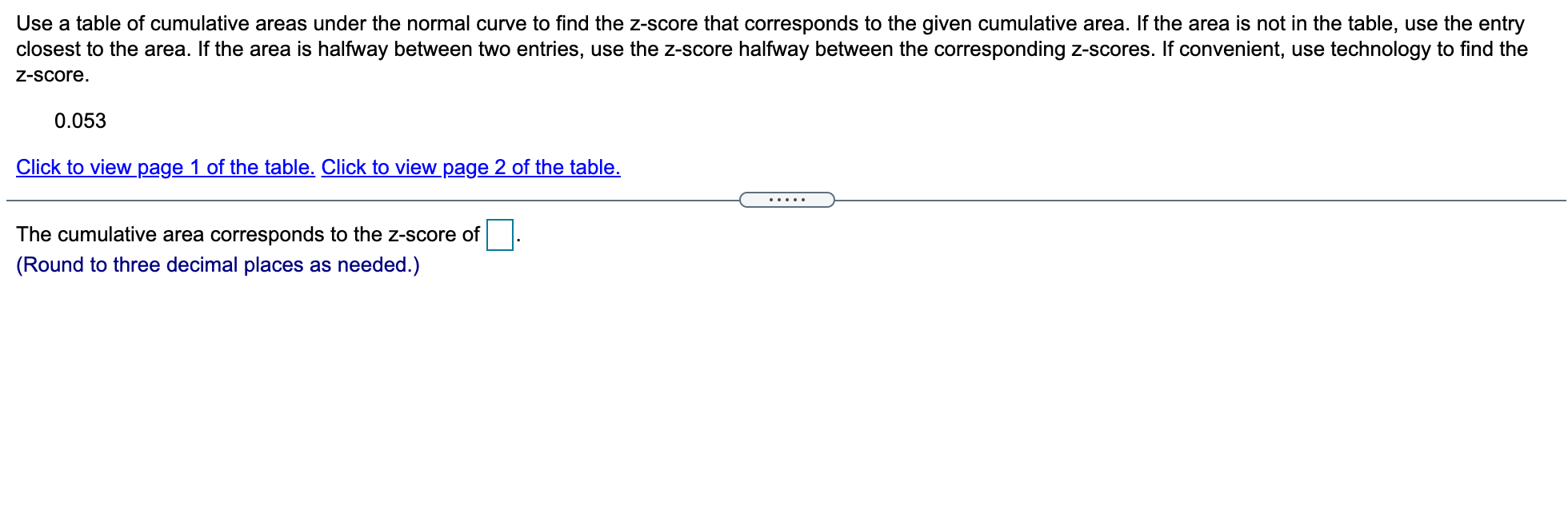 Solved Use a table of cumulative areas under the normal | Chegg.com